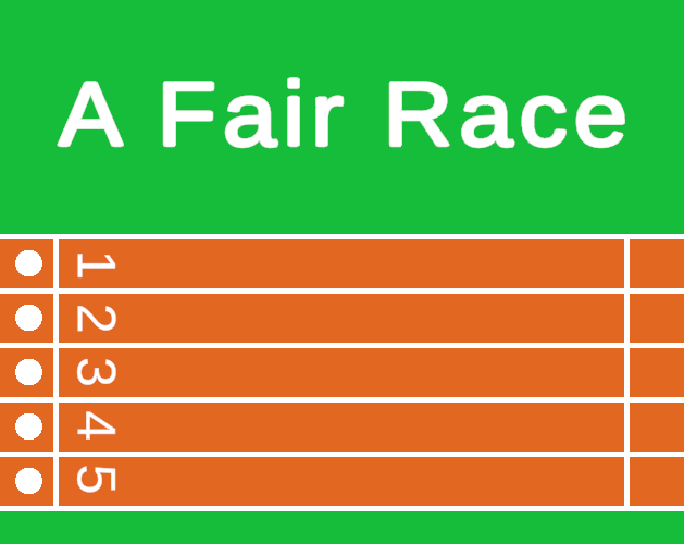 A Fair Race by Thalia Wilson