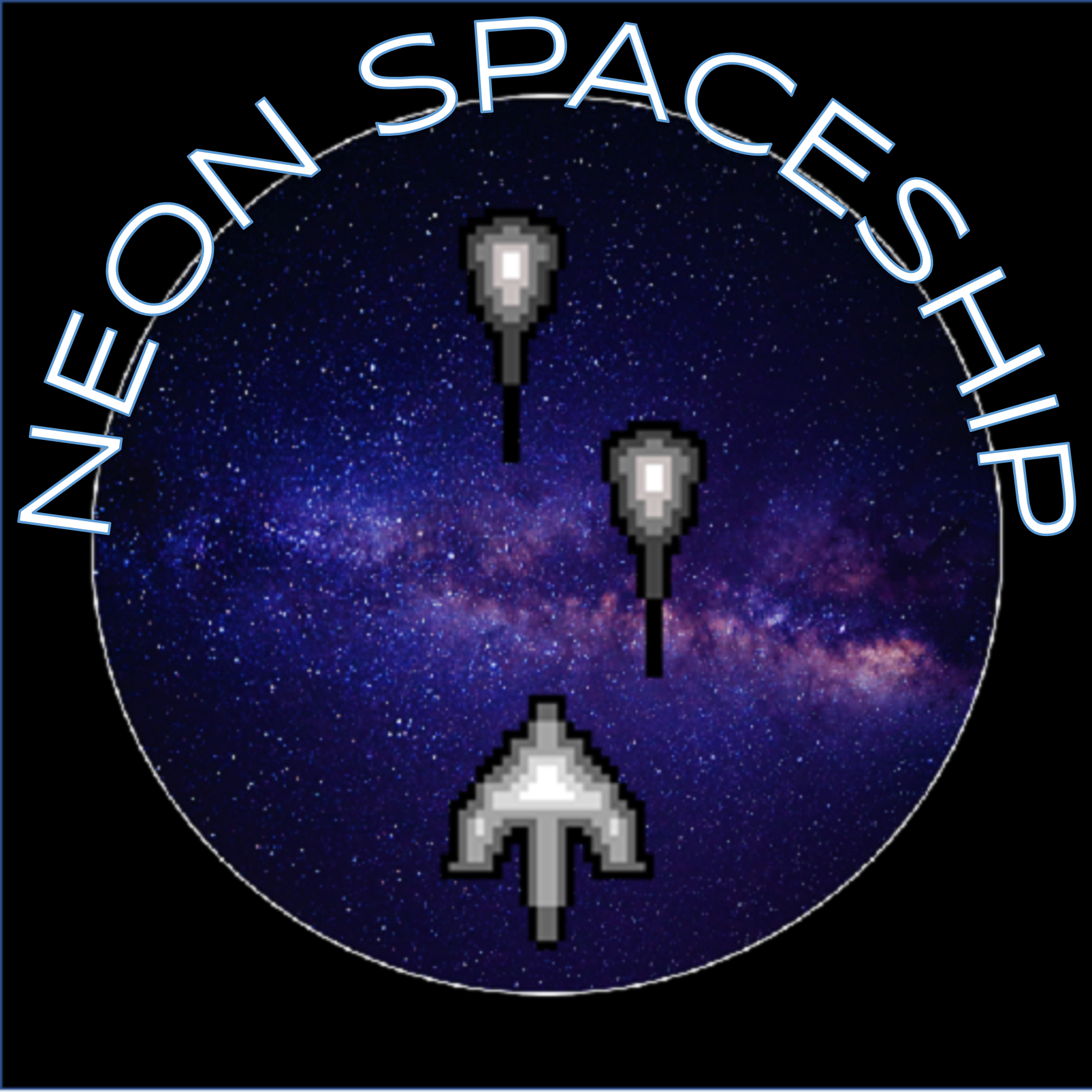 Neon Spaceship by bhanusharma