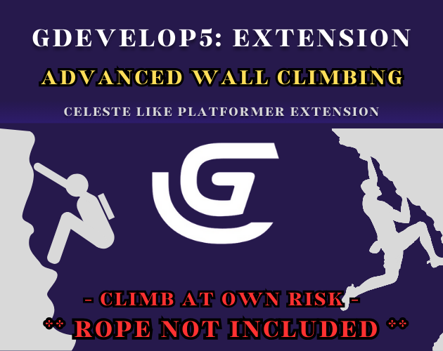 Gdevelop5 Extension: Advanced Wall Climbing by LevelUpWithAlex