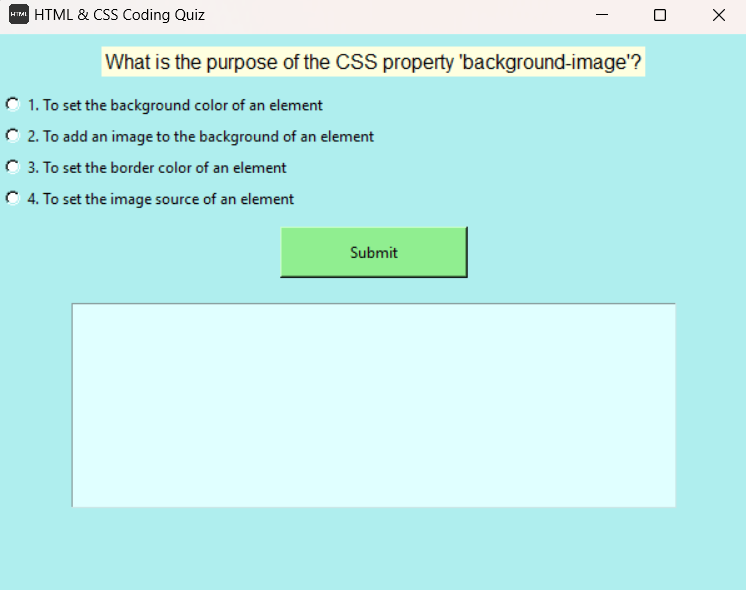 Html And Css Coding Quiz By Willisthehy 4440
