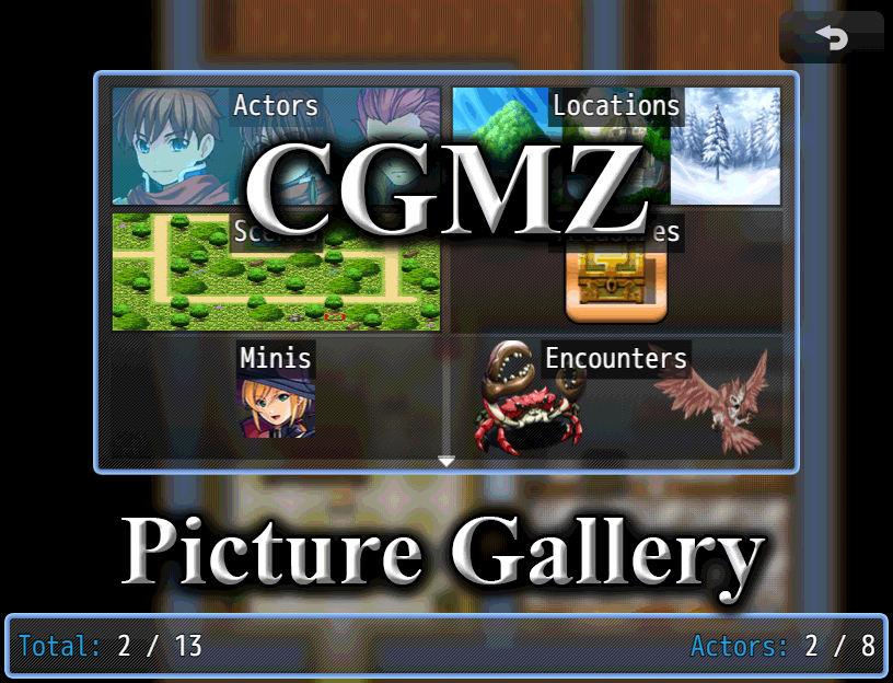 [CGMZ] Picture Gallery for RPG Maker MZ by Casper Gaming