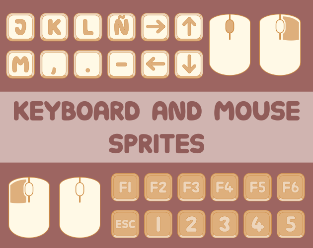 Mouse and Keyboard Sprites by Fregs