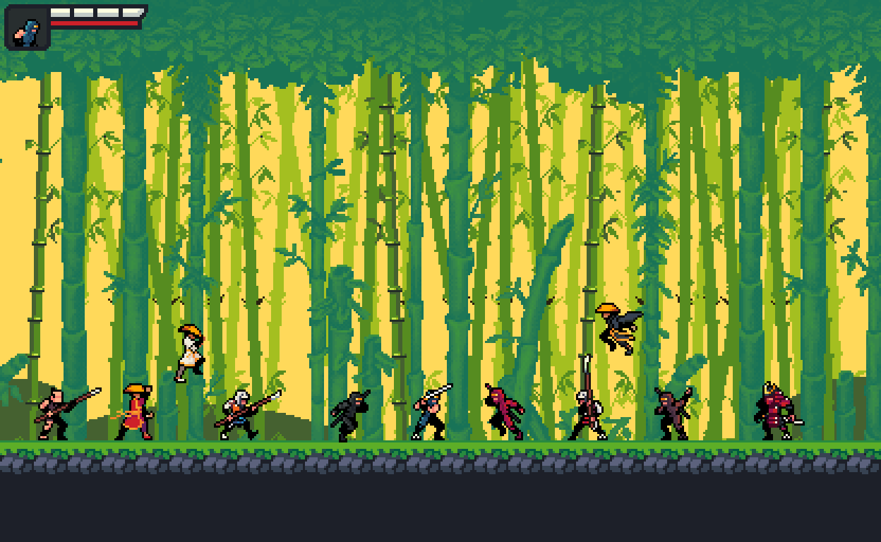 2D Platformer Pixel Art Ultimate Hero Ninja by MOMONGA