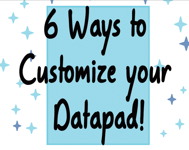 Datapad Customization by SparkLight Press
