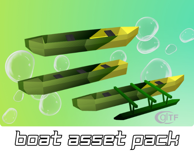 3D Boat Asset Pack by xxadambakerxx@gmail.com