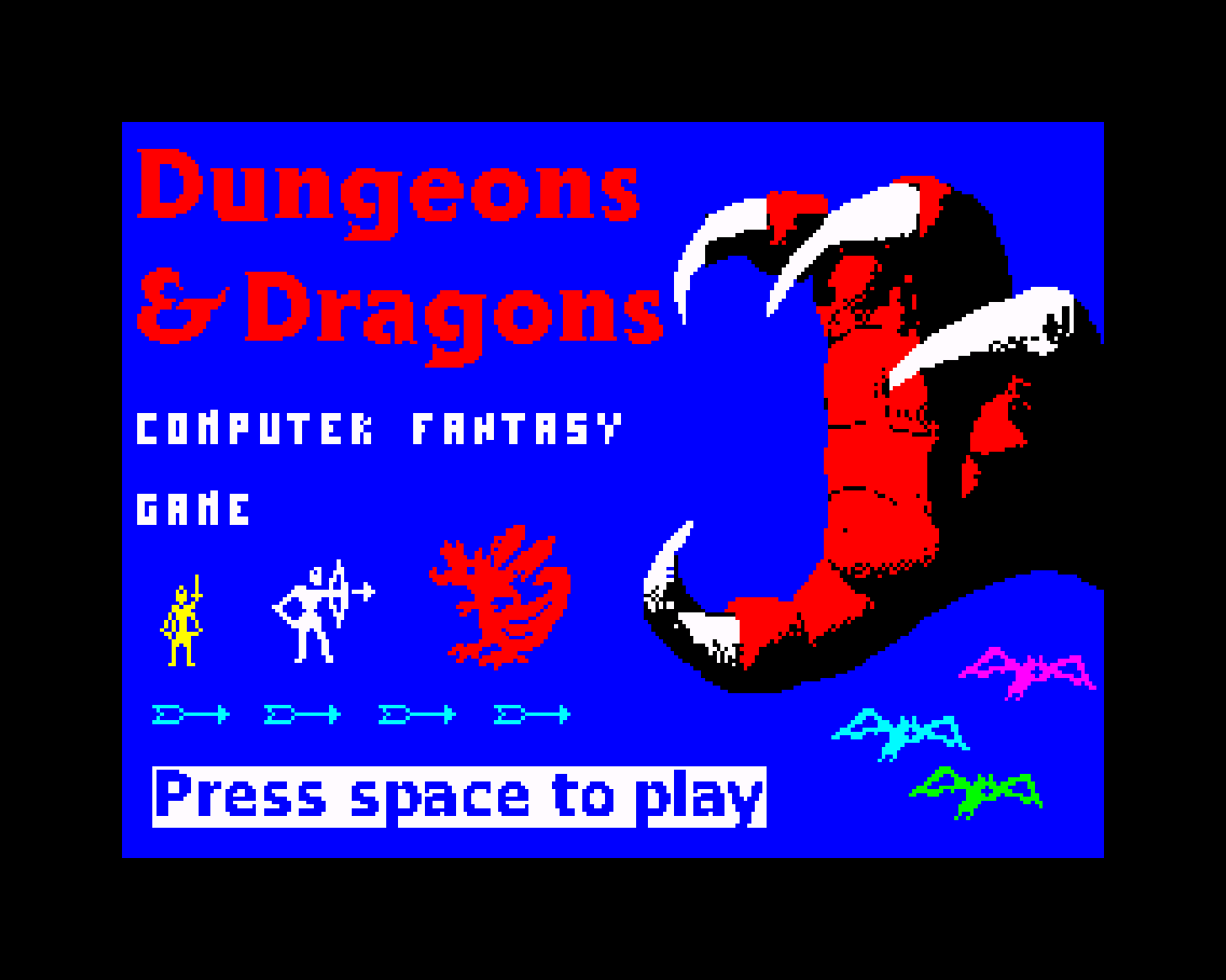 Dungeons & Dragons Computer Fantasy Game by El Dr. Gusman