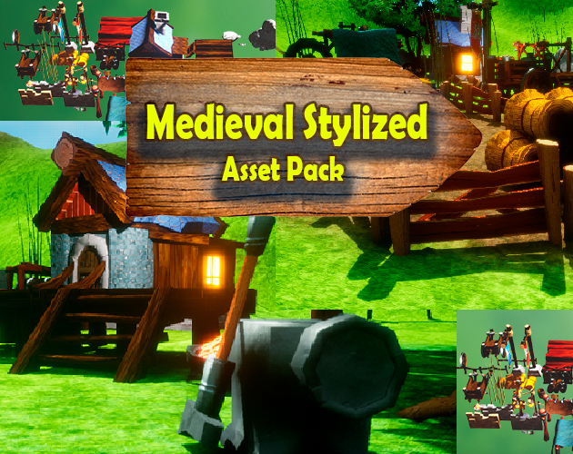 Medieval Stylized Assets pack Free by alefranart