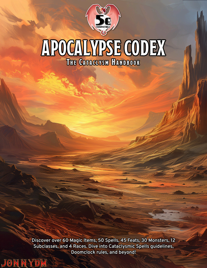 Apocalypse Codex: The Catalysm Handbook by JonnyDM