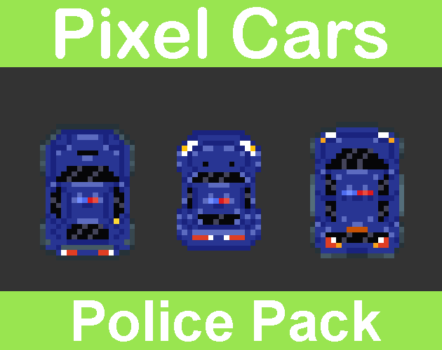 Pixel Cars Police Pack by DarkCesium