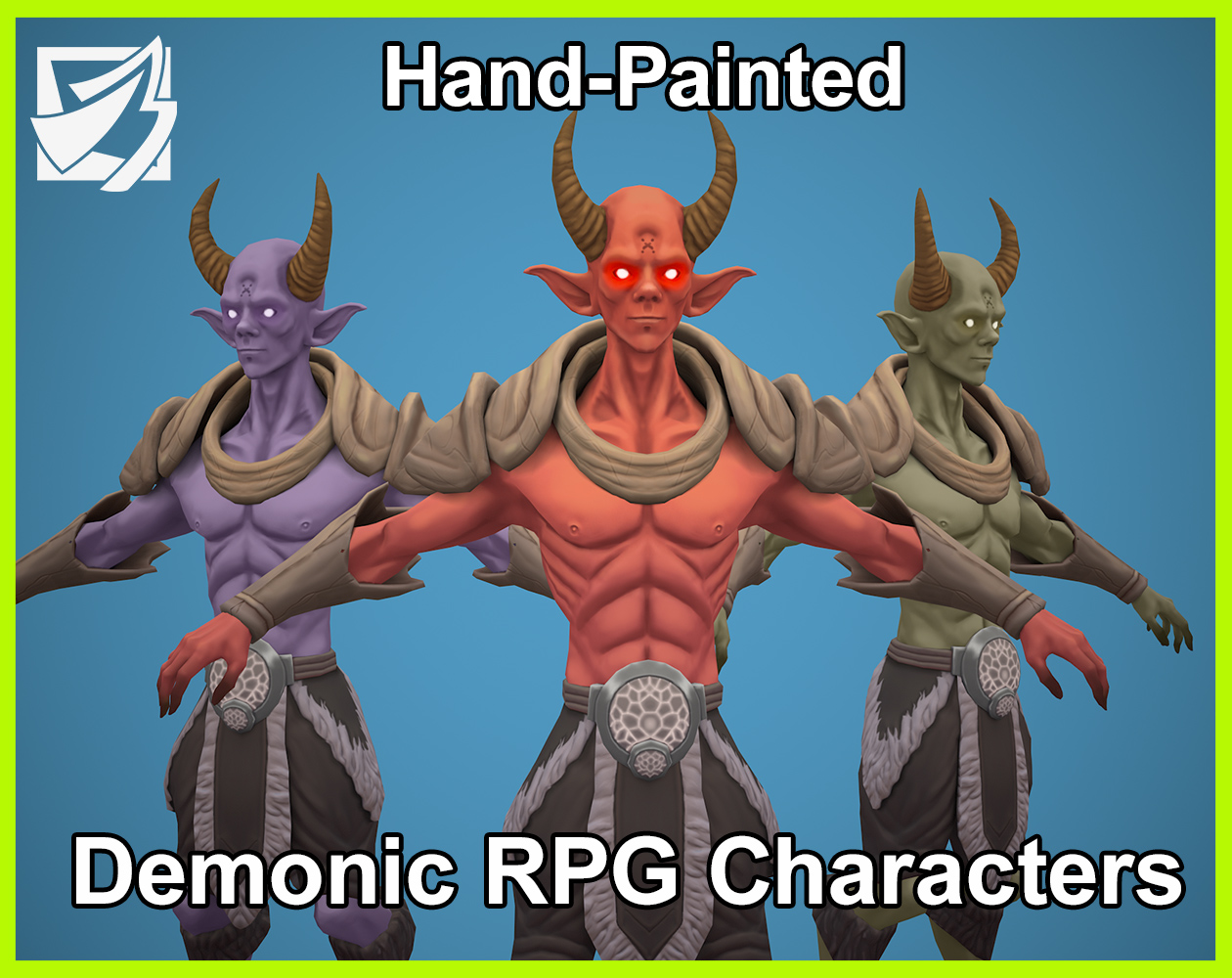 Hand-Painted Demonic RPG Characters by Rallba