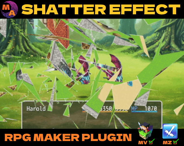 Shatter Effect - RPG Maker MV/MZ Plugin by MythAtelier