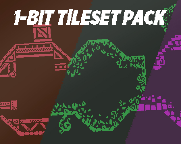 Free 1-bit Tileset Pack by Quintino Pixels