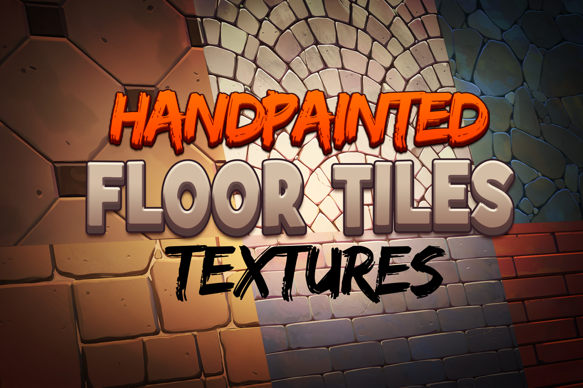 Handpainted Floor Tiles Textures by Atapataco