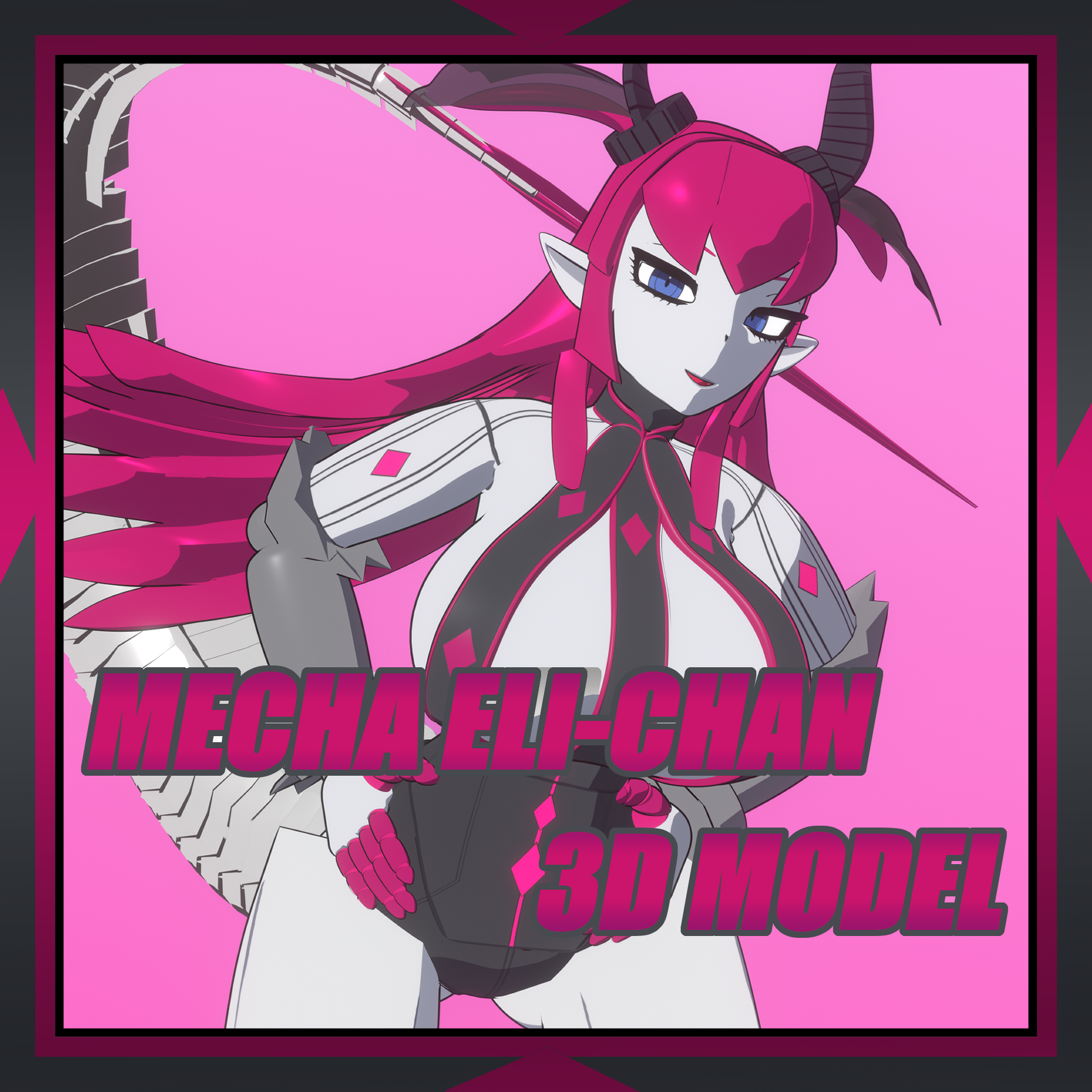 [VRC/Blender] Mecha Eli-Chan by Kamanira