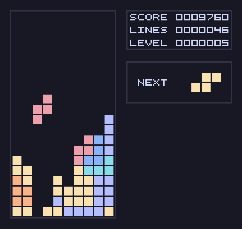 Tetris by Aardhyn Lavender Tetris by Aardhyn Lavender