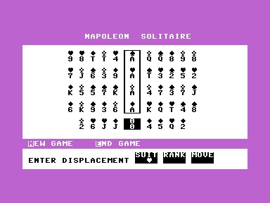 Napoleon Solitaire (Commodore 16) by KWAYNE