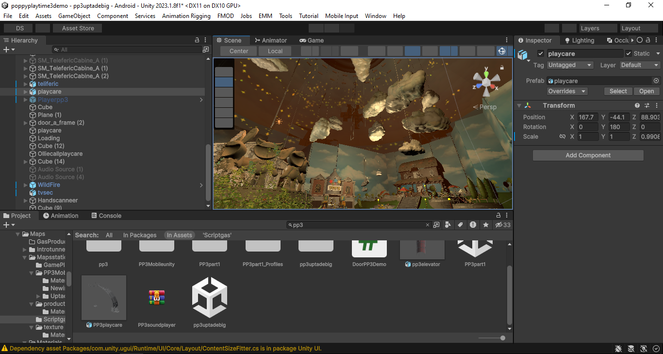 poppy playtime 3 mobile source code Unity editor by FGSTUDIO