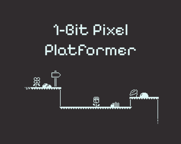 1-Bit Pixel Platformer by yasriii