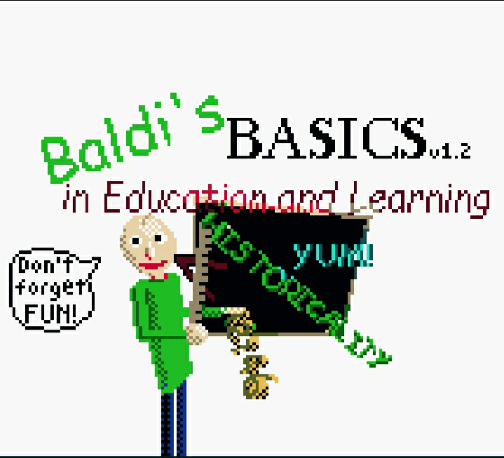 Baldi's Basics on the Gameboy Color [FANGAME] by TVS_Official 64