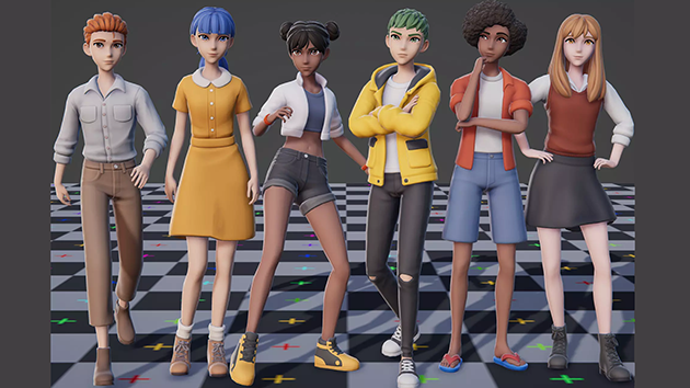 Stylized Modular Characters by TajSensei