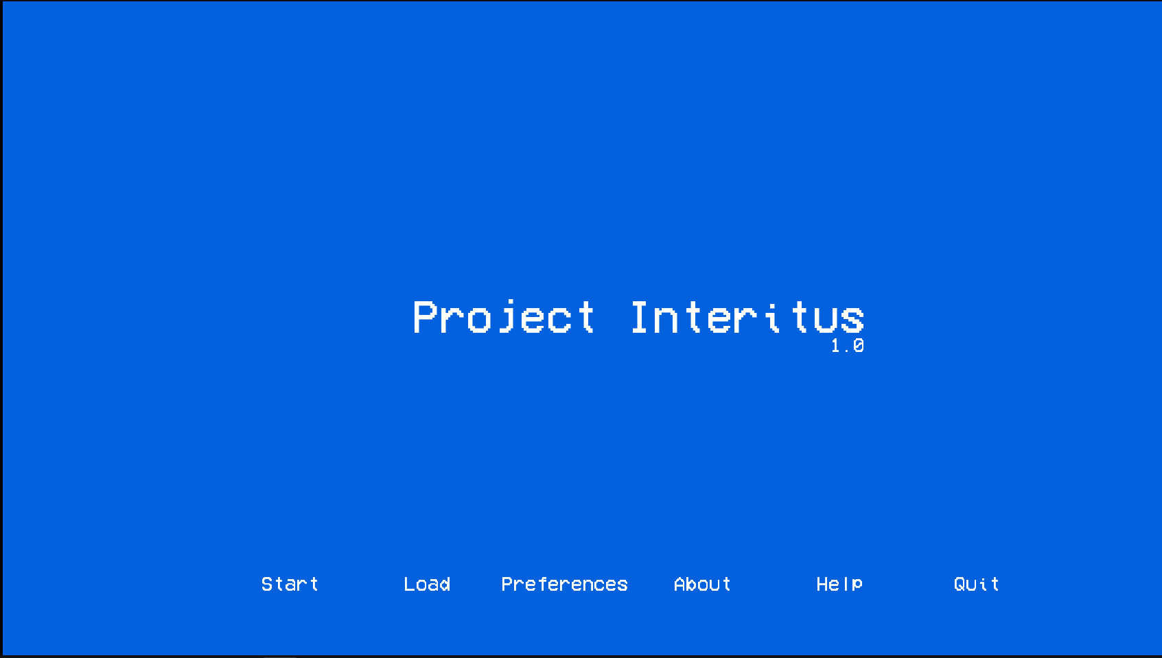 Project Interitus Annoucnment and Updates - itch.io