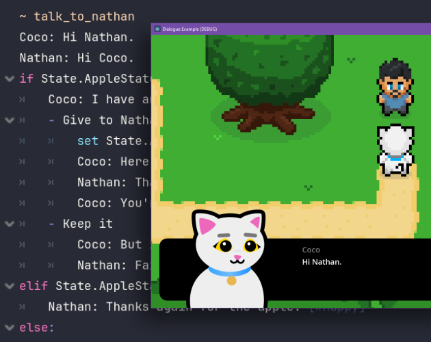 Portraits & Emotes Example Project by Nathan Hoad