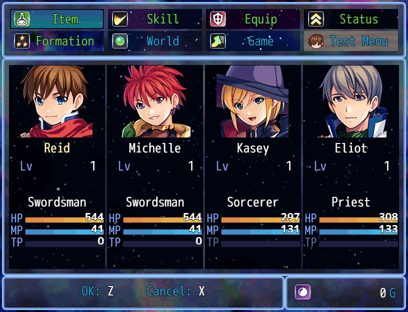 [CGMZ] Menu Customizer for RPG Maker MZ by Casper Gaming