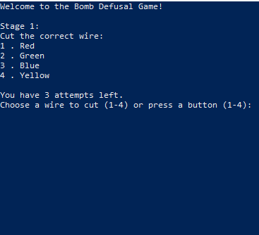Bomb Defusal 0.5 by Lucas