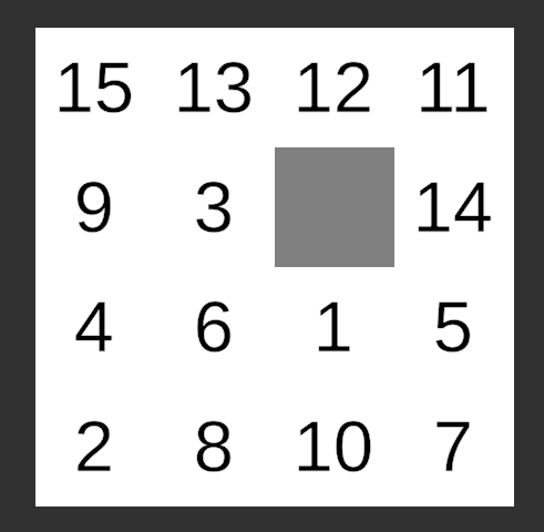 Fifteen Puzzle Game by Corrinn
