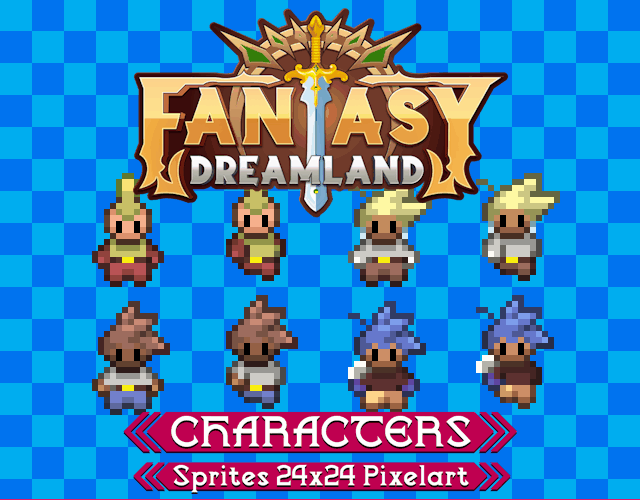Character Sprites Asset Pack 5 [Fantasy Dreamland] by ELV Games