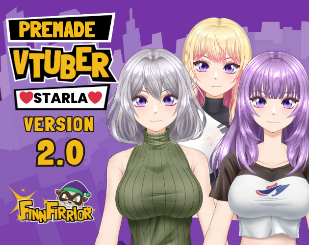 Premade Live2D Vtuber Fullbody Starla ver 2.0 by FinFiWorks