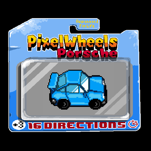 PixelWheels Porsche (pixel art car) by @pixel_Salvaje