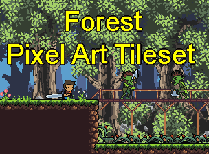 Forest Pixel Art Tileset by Defadaj