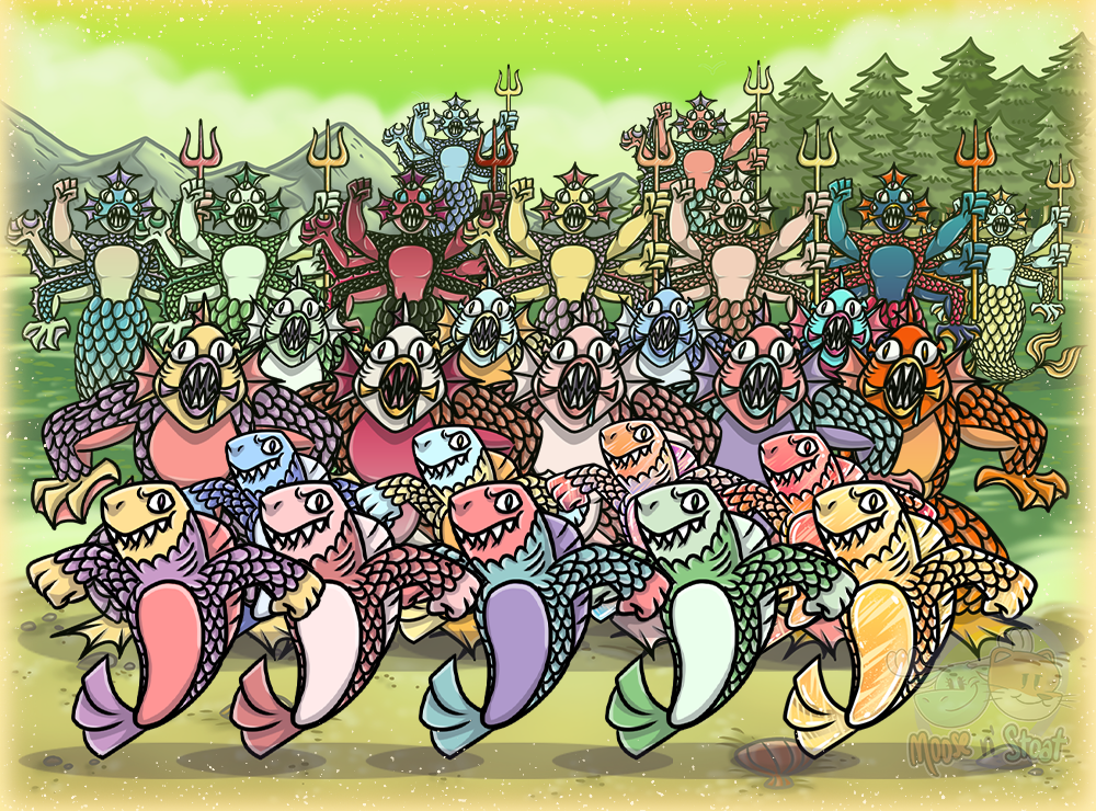 Static RPG Fish Monsters Bundle by Moose n' Stoat