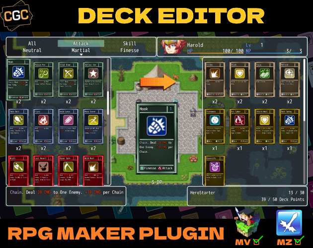 Deck Editor - CGC Expansion - MV/MZ by MythAtelier