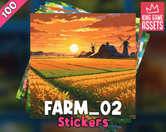 Farm 02 Stickers by King Game Assets