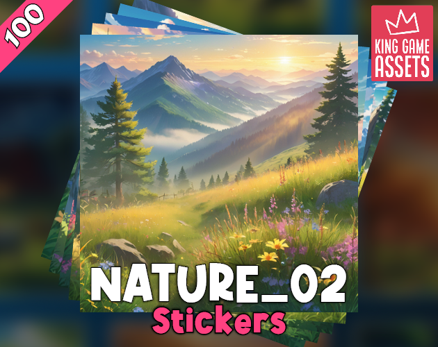 Nature 02 Stickers by King Game Assets