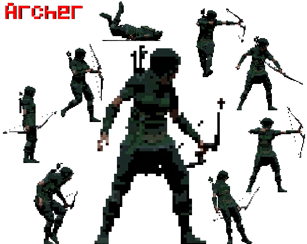 Ranger Archer Pixel Art Sprite Pack by Pixel Moon