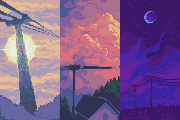 Power lines wallpaper pack by kavpix