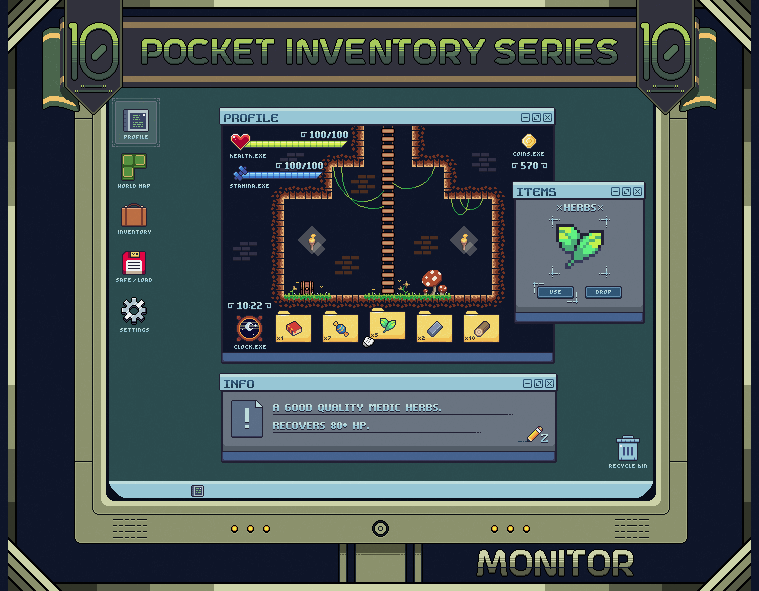 Pocket Inventory Series #10 : Monitor by Humble Pixel