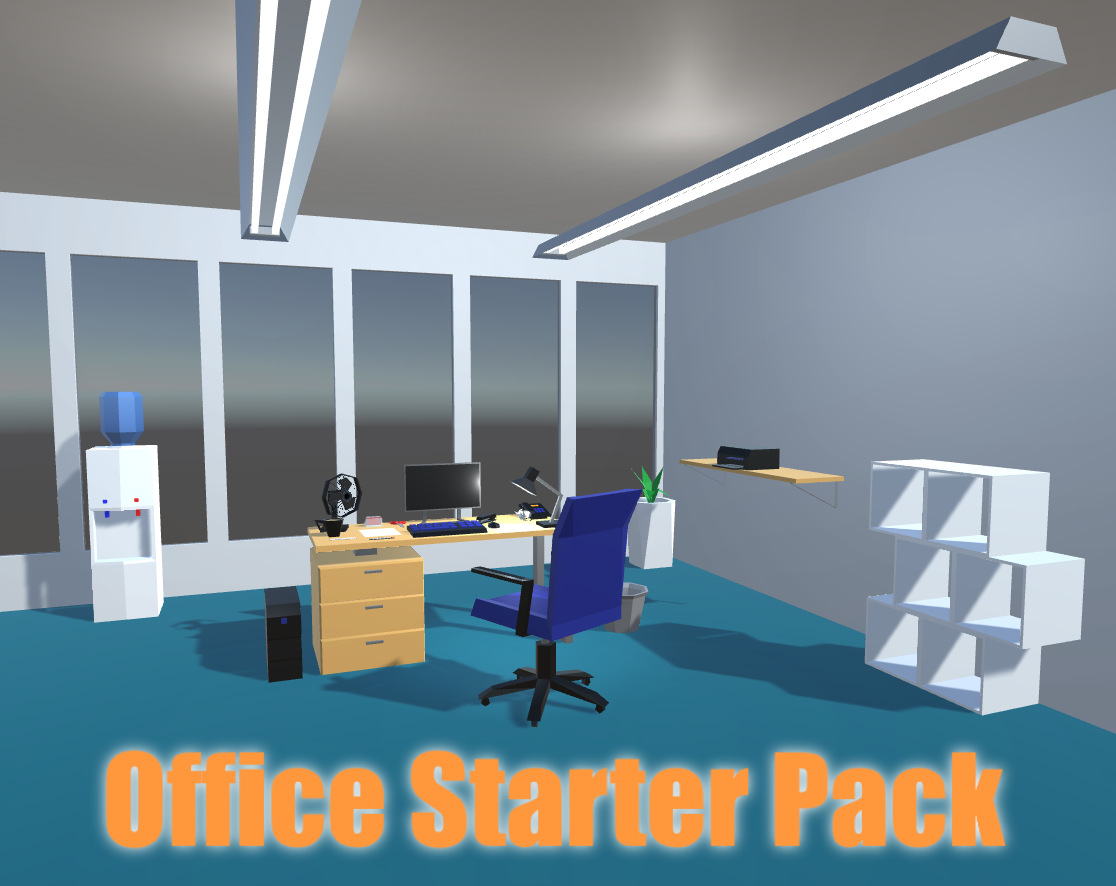 Low Poly Office Starter Pack for Unity by Camb0