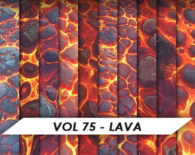 Stylized Textures – Vol 75 – Lava by oleekconder