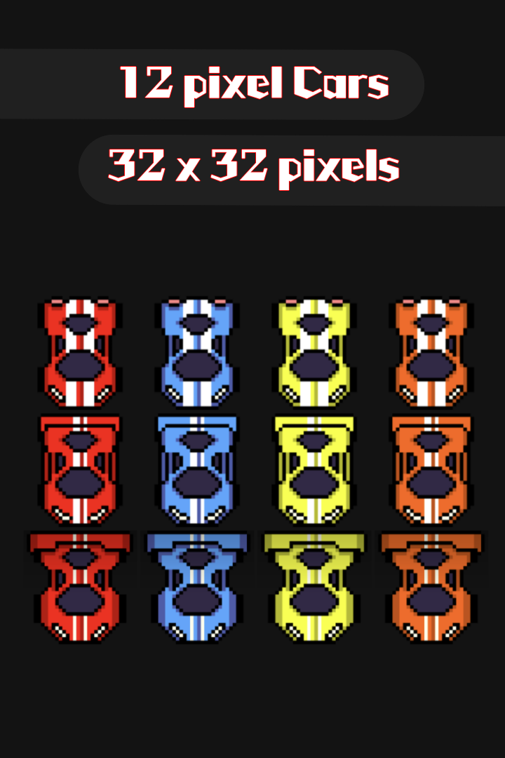 32x32 pixel cars by GamerCrafter