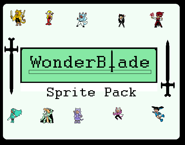 Wonderblade: hero sprite Pack by Lost Soul Designs