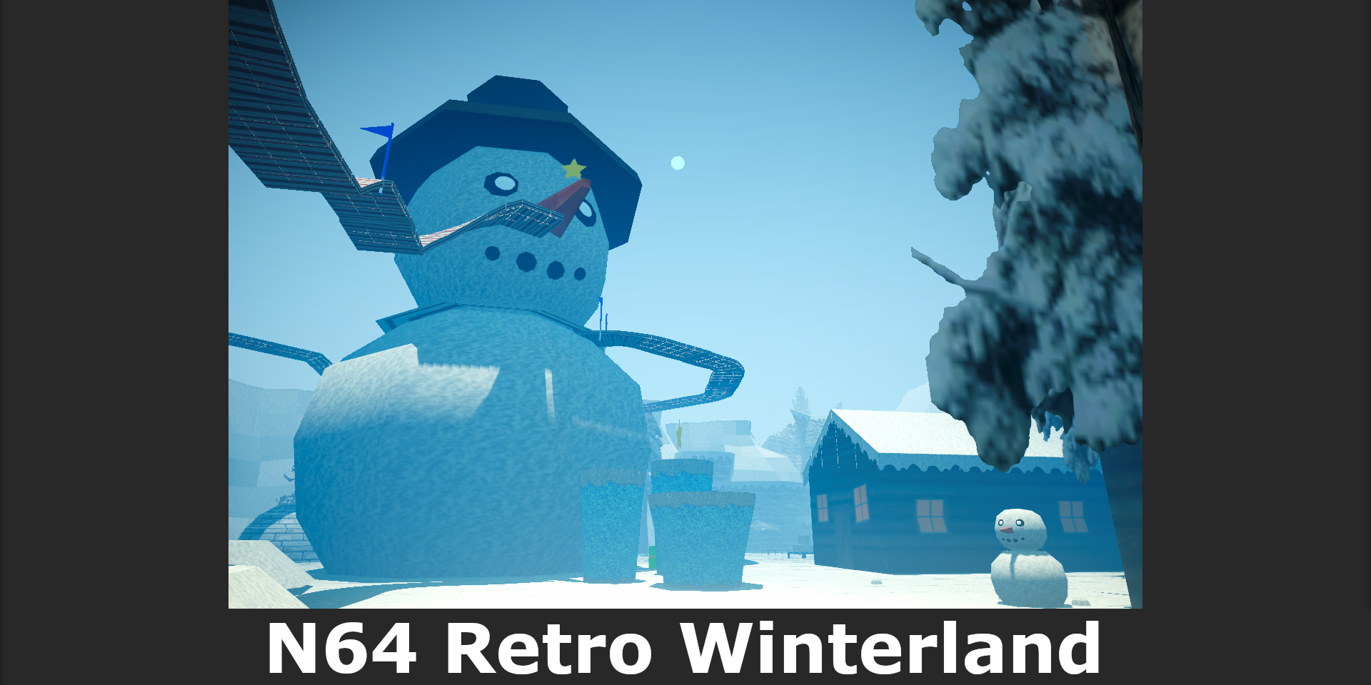 N64 style - Snowy Christmas Winterland by Theretrorealms
