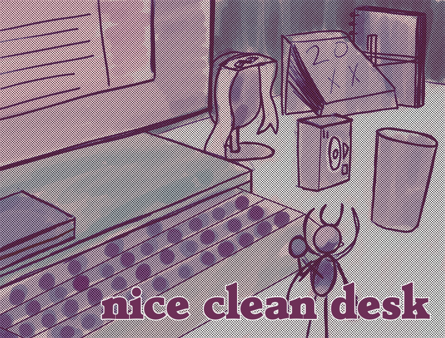 nice clean desk by CD-RR0M 💿