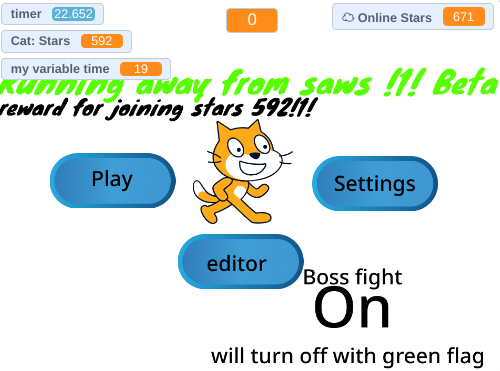 create a game - Running away from saws!1! by stevengoodnice123