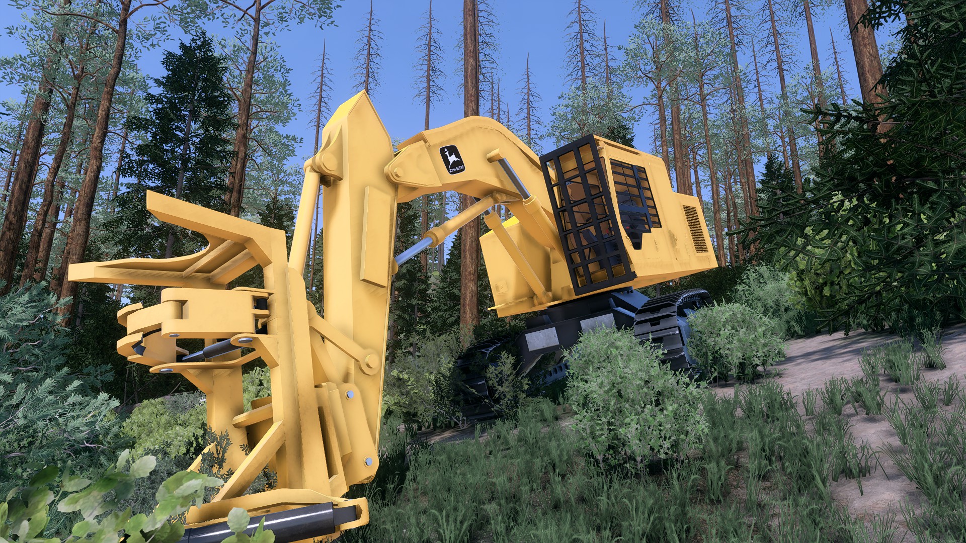 FS22 Deere 793D Feller Buncher with Shear Head by LL Logging