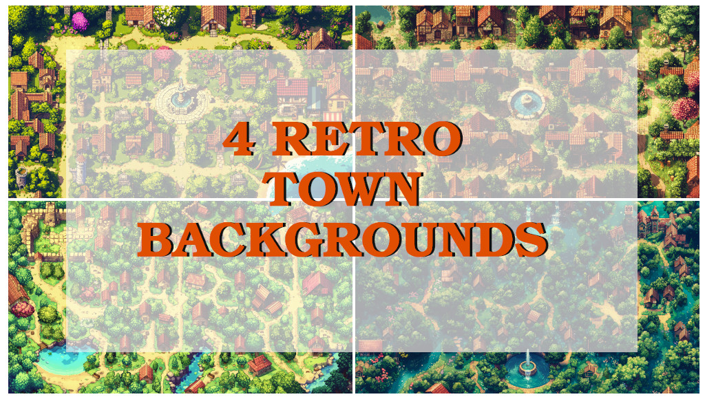 2D medieval town backgrounds by jussi87