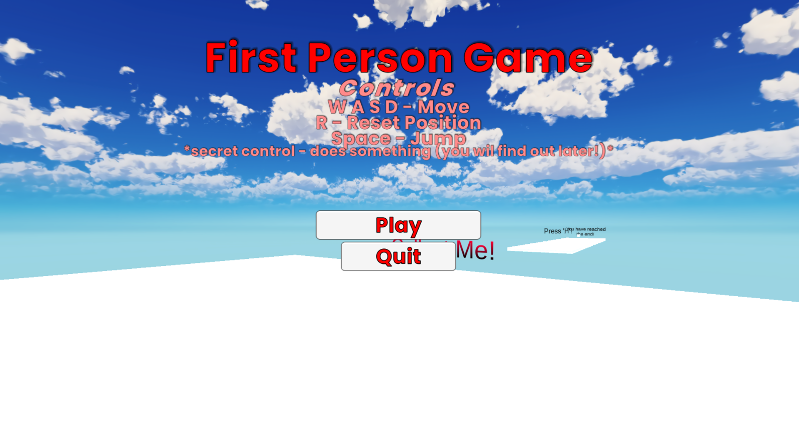 First Person Game by Arnz